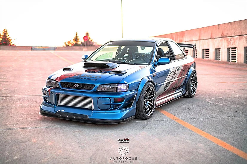 RPG Carbon GC - STi Style Large 4" Vacuum Carbon Fiber Hood Scoop Upgr ...