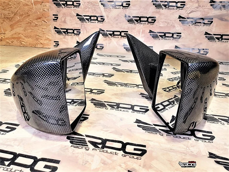 RPG Carbon WRC Electrical Adjustable Vacuum Form Carbon Fiber Mirrors ...