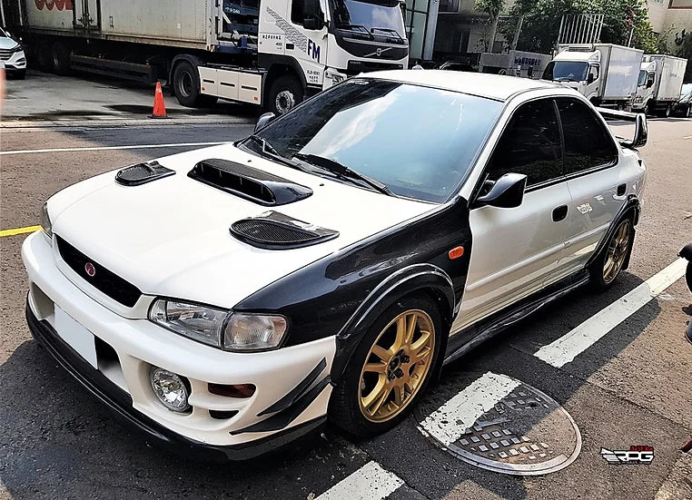 RPG Carbon GC8 SS 8 Pieces Vacuum Carbon Fender Flares Wide Arch Kit ...